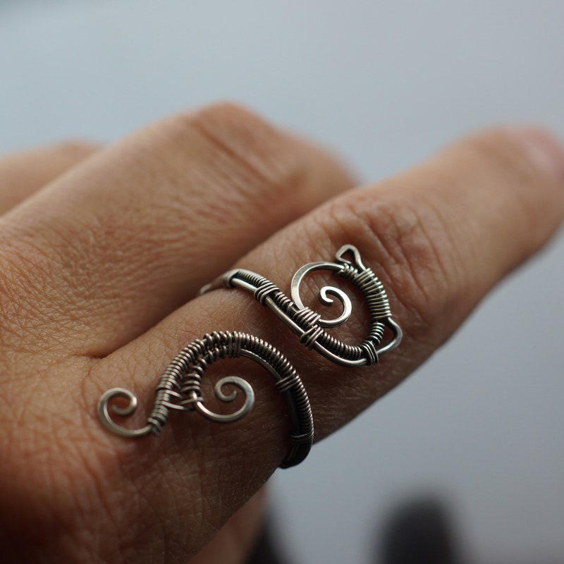 Adjustable Cat Wrap Ring - Etsy