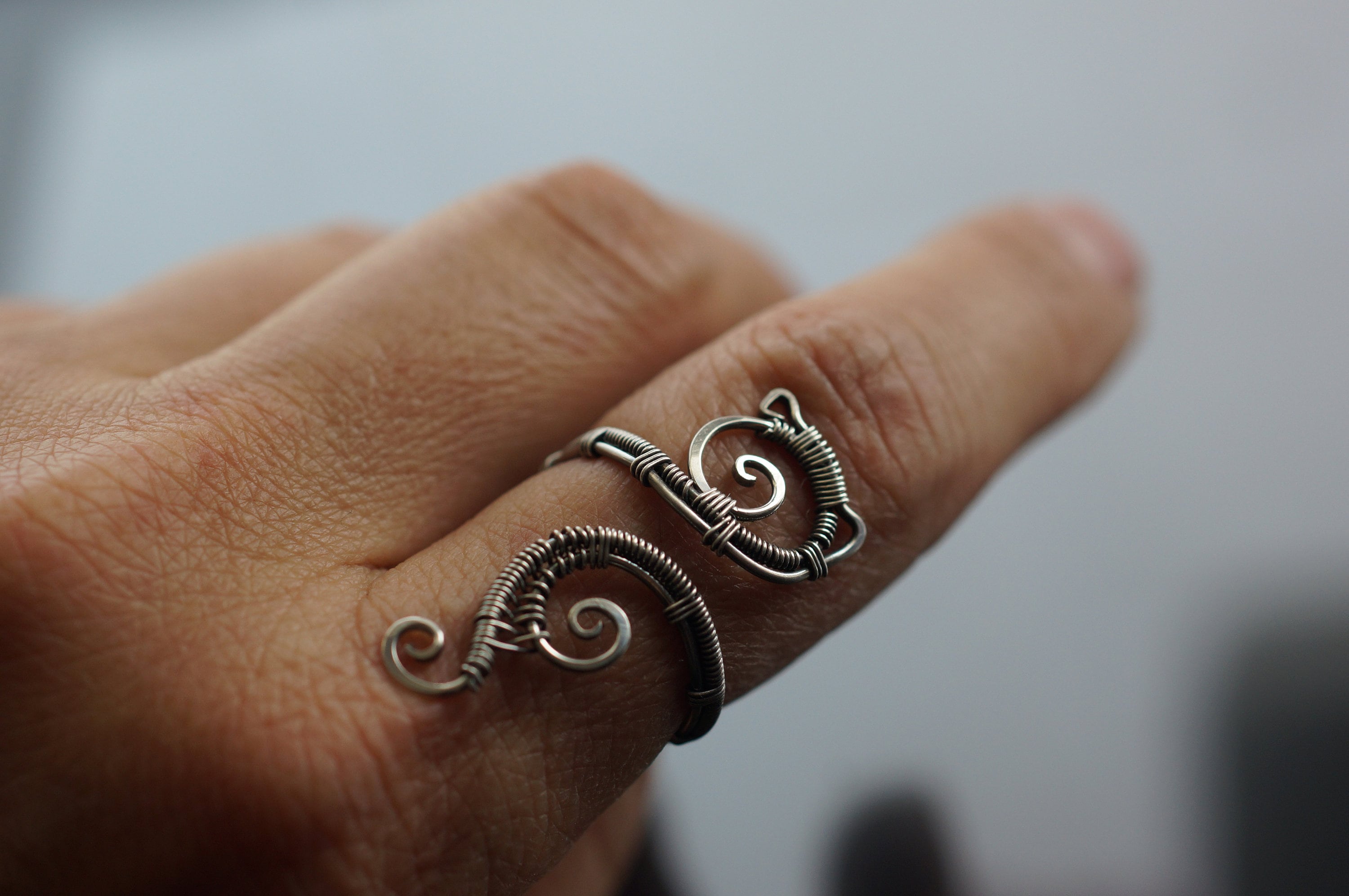 Cat Inspired Wire Wrapped Tutorials Adjustable Ring - Etsy