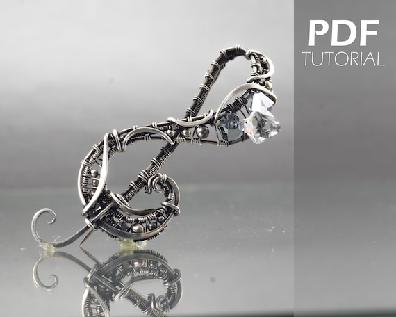 Music Treble Clef Brooch PDF Tutorial - Etsy