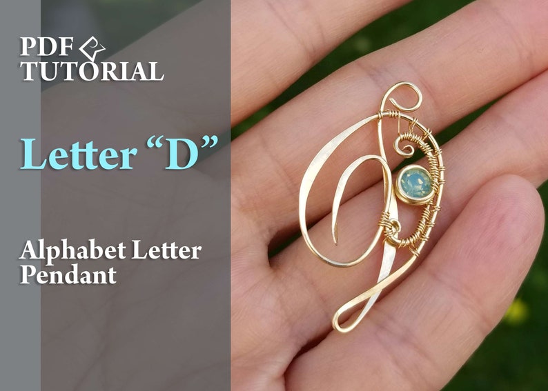Wire Wrap Tutorial All Alphabet Letter Pendant Except - Etsy