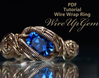 Easy Wire Wrap Ring Tutorial, DIY Jewelry Pattern, Simple Wire Wrapping Jewelry Tutorial Nature ...