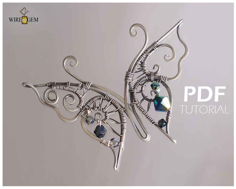 Wire Wrap Tutorial Butterfly With Swarovski Bicones - Etsy