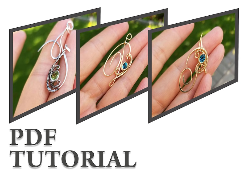 PDF Wire Wrap Tutorial Alphabet Letter Pendant Form | Etsy