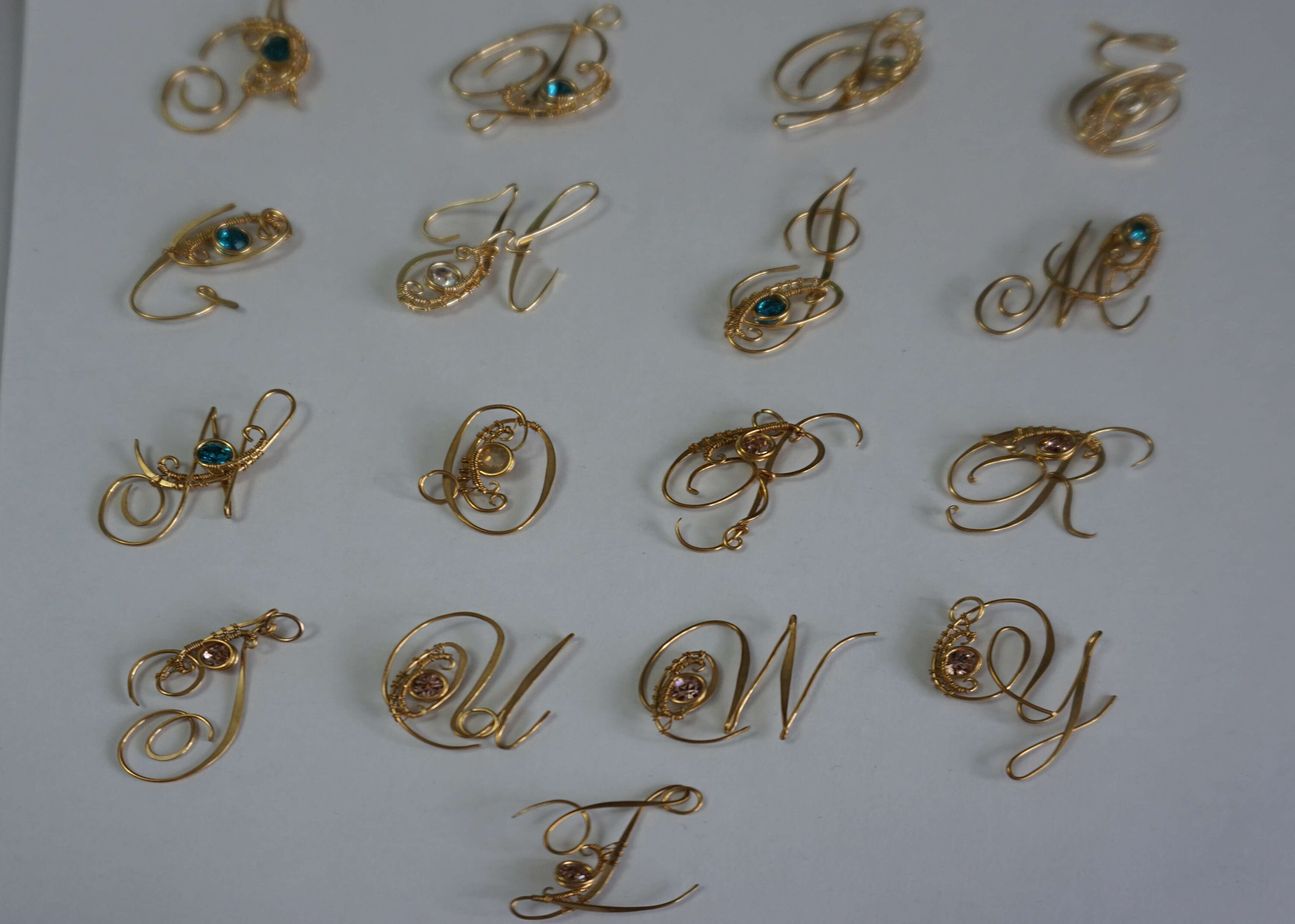 PDF Wire Wrap Tutorial Alphabet Letter Pendant Form | Etsy