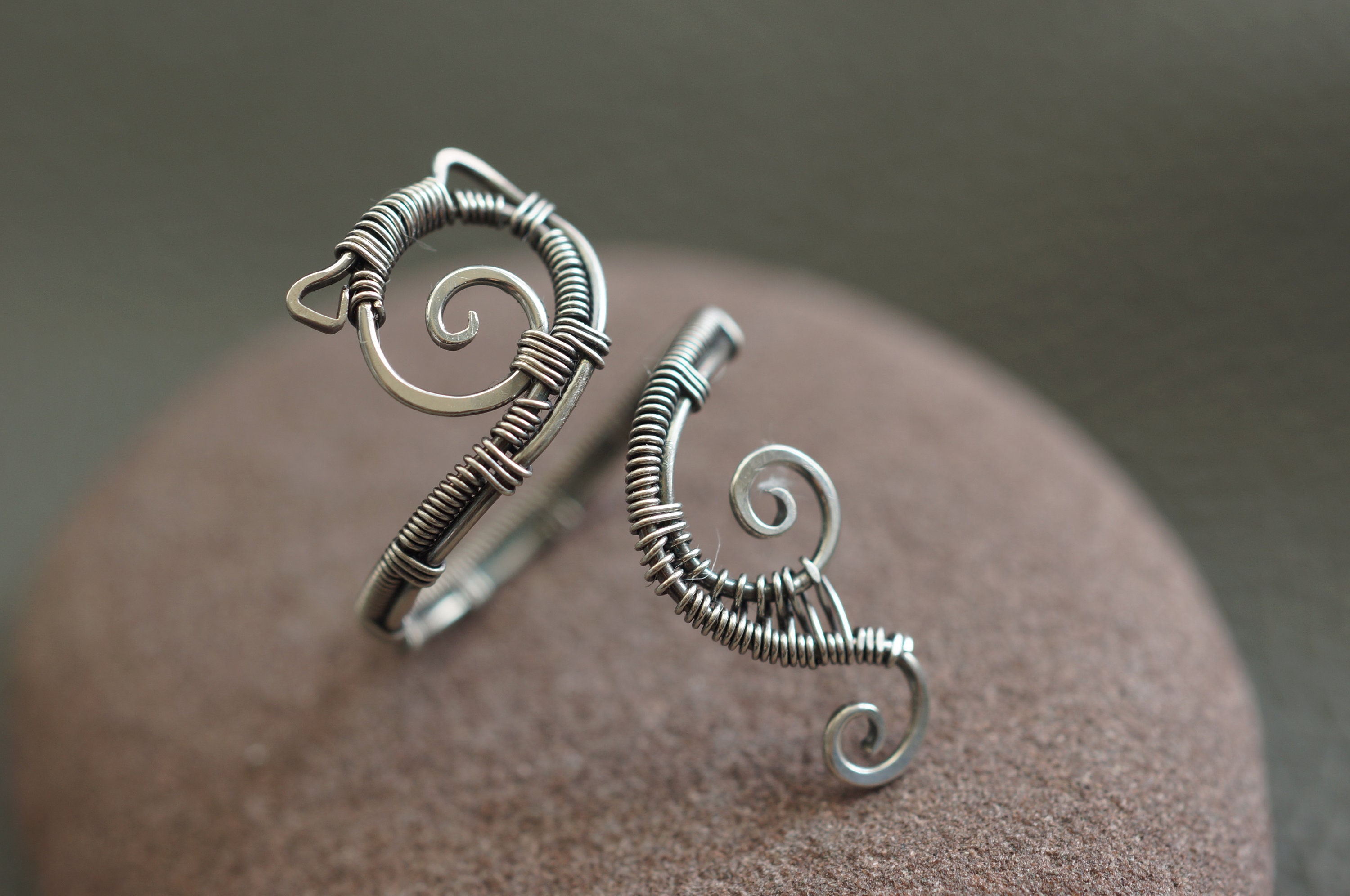 Cat Inspired Wire Wrapped Tutorials Adjustable Ring - Etsy