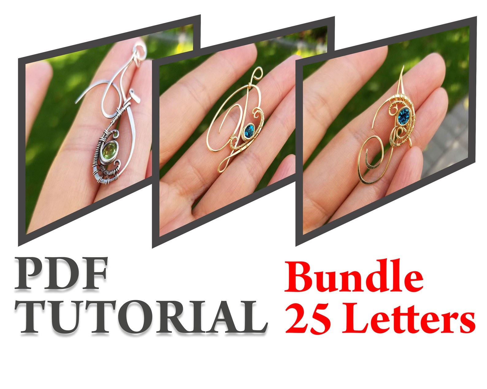 Wire Wrap Tutorial All Alphabet Letter Pendant Except - Etsy
