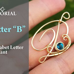 Wire Wrap Tutorial, All Alphabet Letter Pendant Except Letter"x" - Etsy