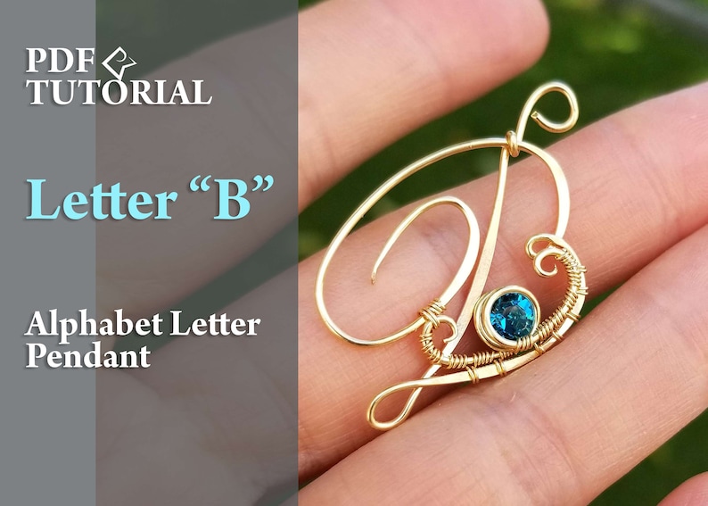 Wire Wrap Tutorial All Alphabet Letter Pendant Except - Etsy