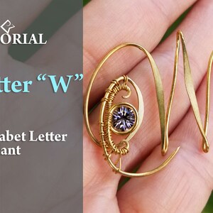 PDF Wire Wrap Tutorial Alphabet Letter Pendant Form | Etsy
