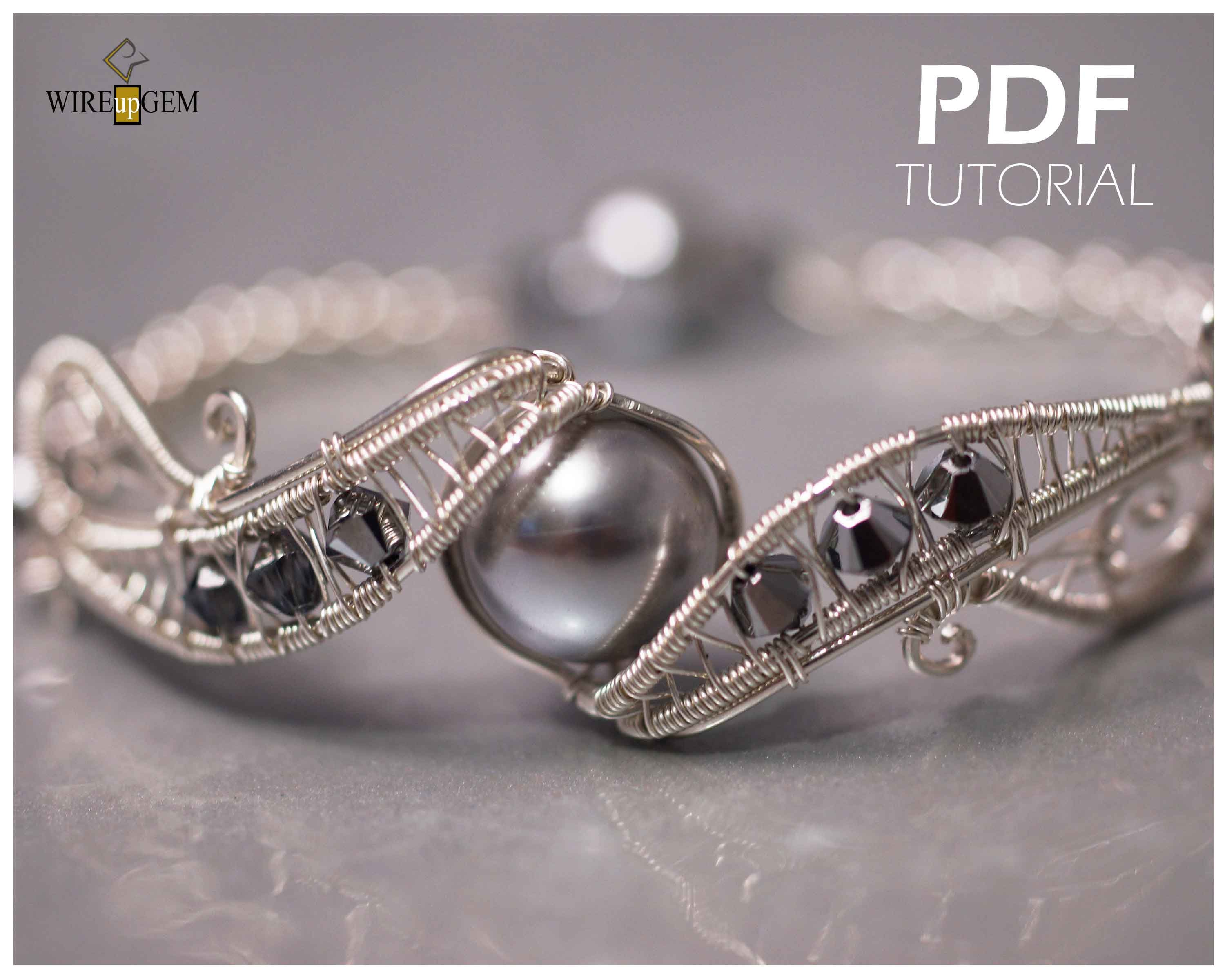 Wire wrap PDF tutorial Wire wrap bracelet | Etsy