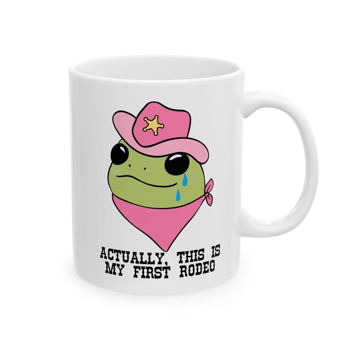 Actually This is My First Rodeo Frog Mug, Rodeo Frog, Frog Mug, Gift ...