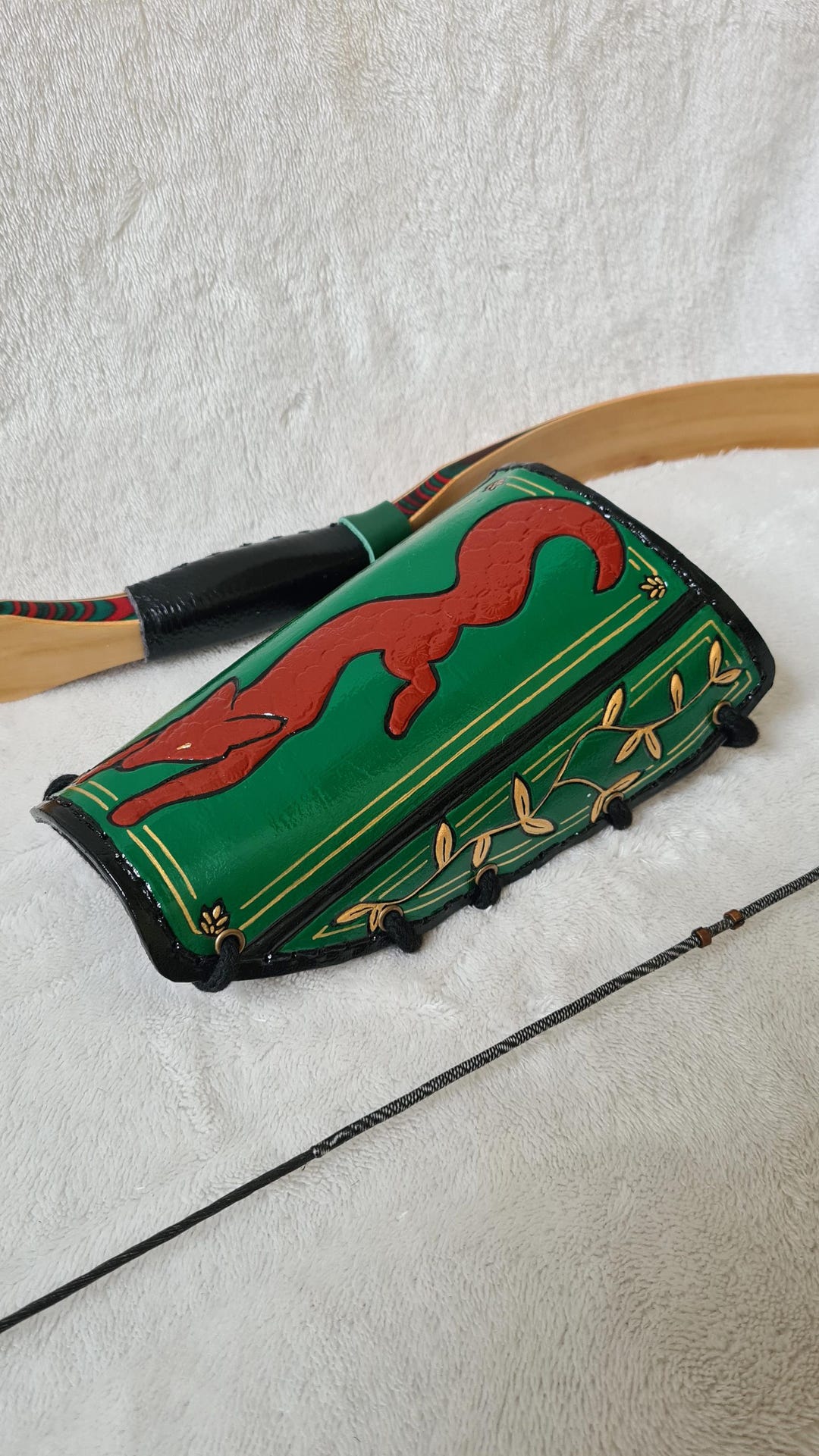 Sold - (EXAMPLE) - Archery Fox Shield Armguard (leather) - Etsy