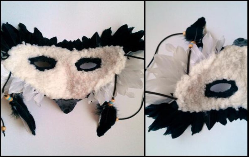 SOLD Animal magpie Mask available Made to Order See - Etsy