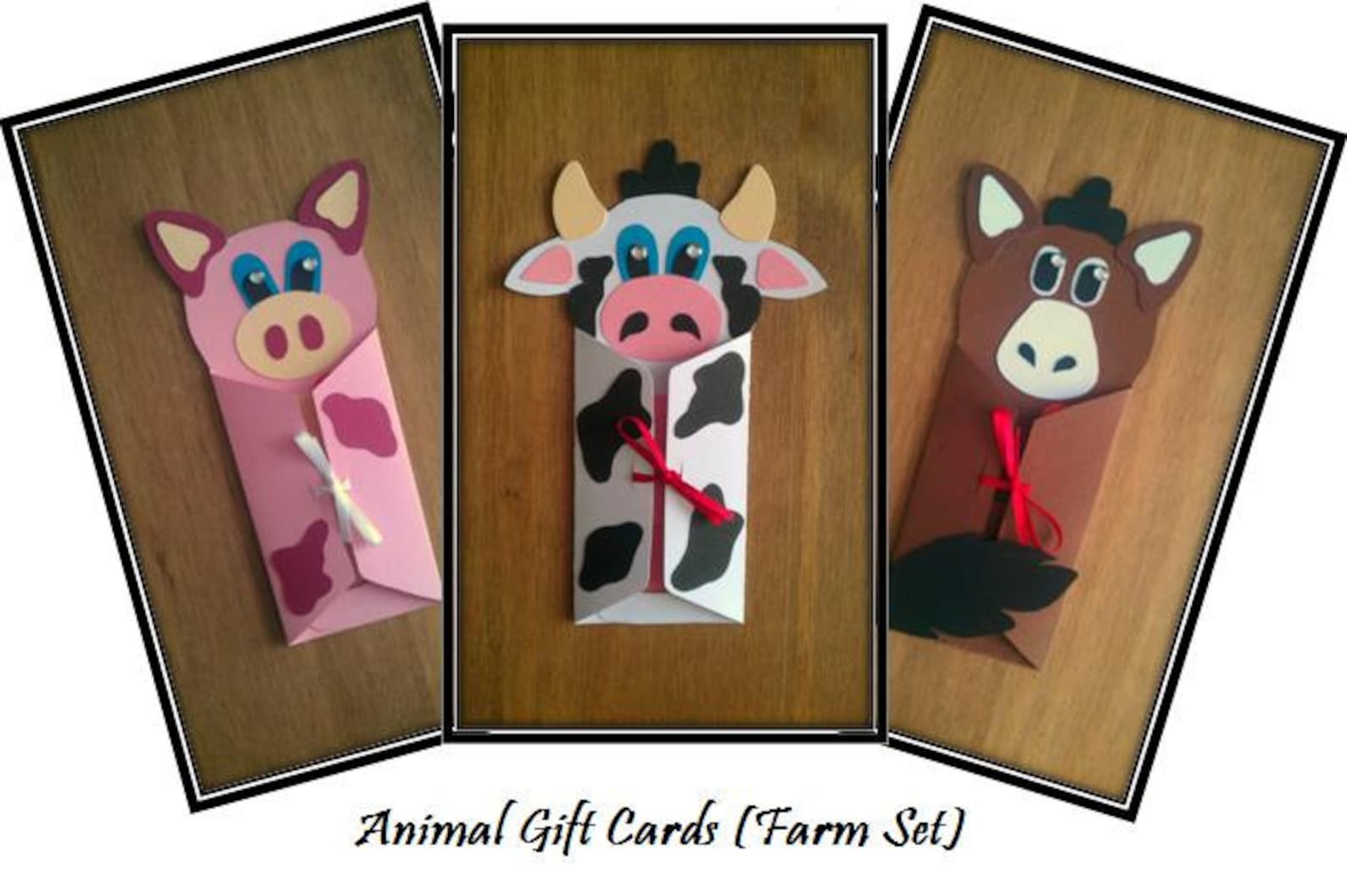 Animal Gift Cards farm for Notes/vouchers/cards - Etsy