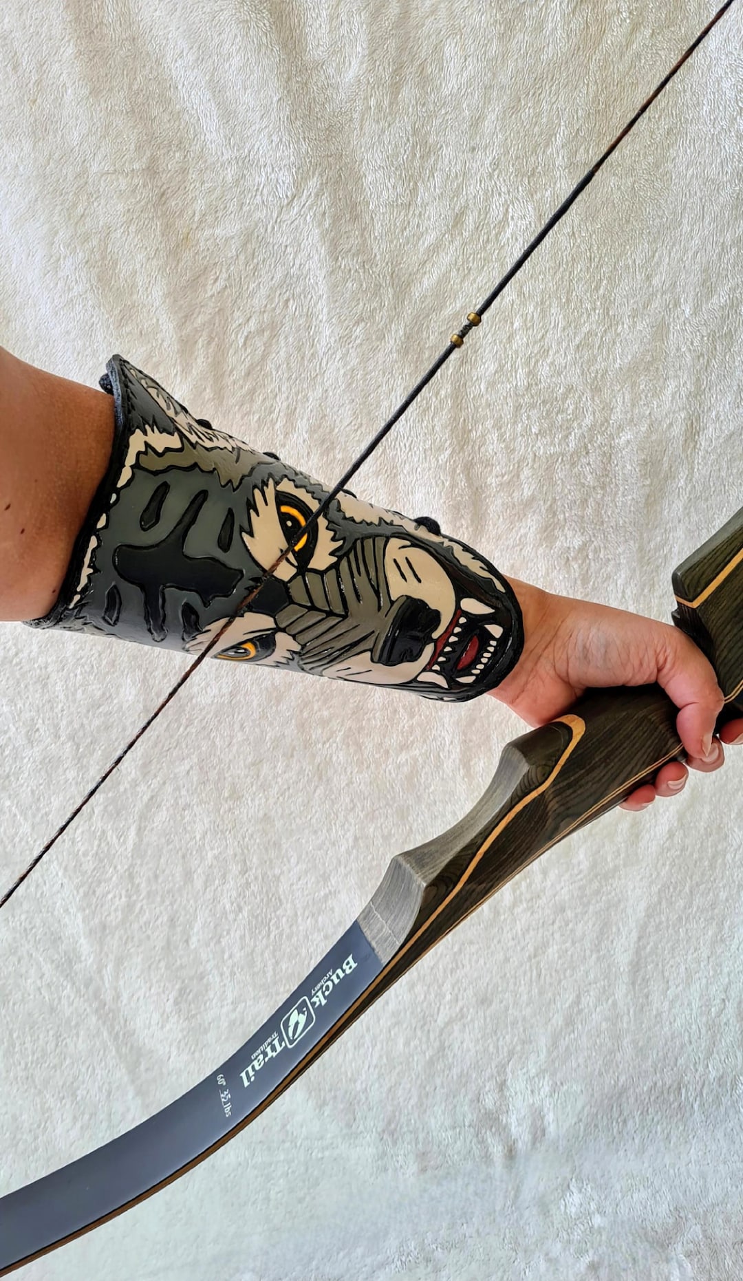 Archery Wolf Armguard (leather) - Etsy