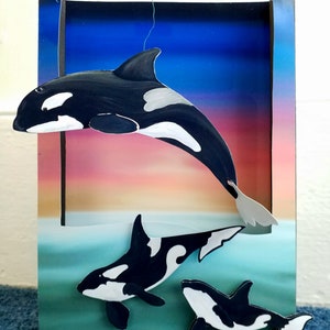 Orca ~ Wild and Free Greeting Card (box Card) - Etsy