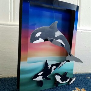 Orca ~ Wild and Free Greeting Card (box Card) - Etsy