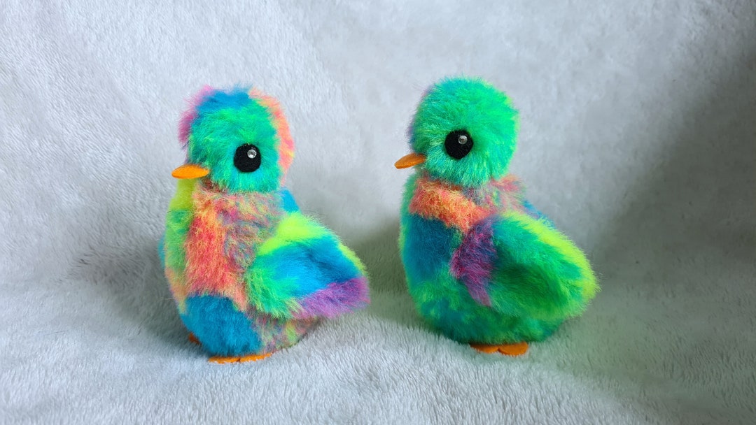Colourful Chicks Plushie - Etsy