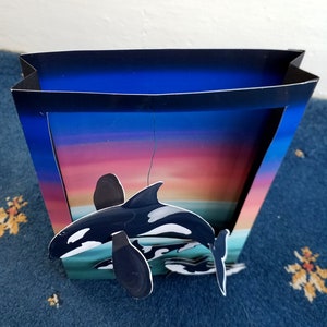 Orca ~ Wild and Free Greeting Card (box Card) - Etsy