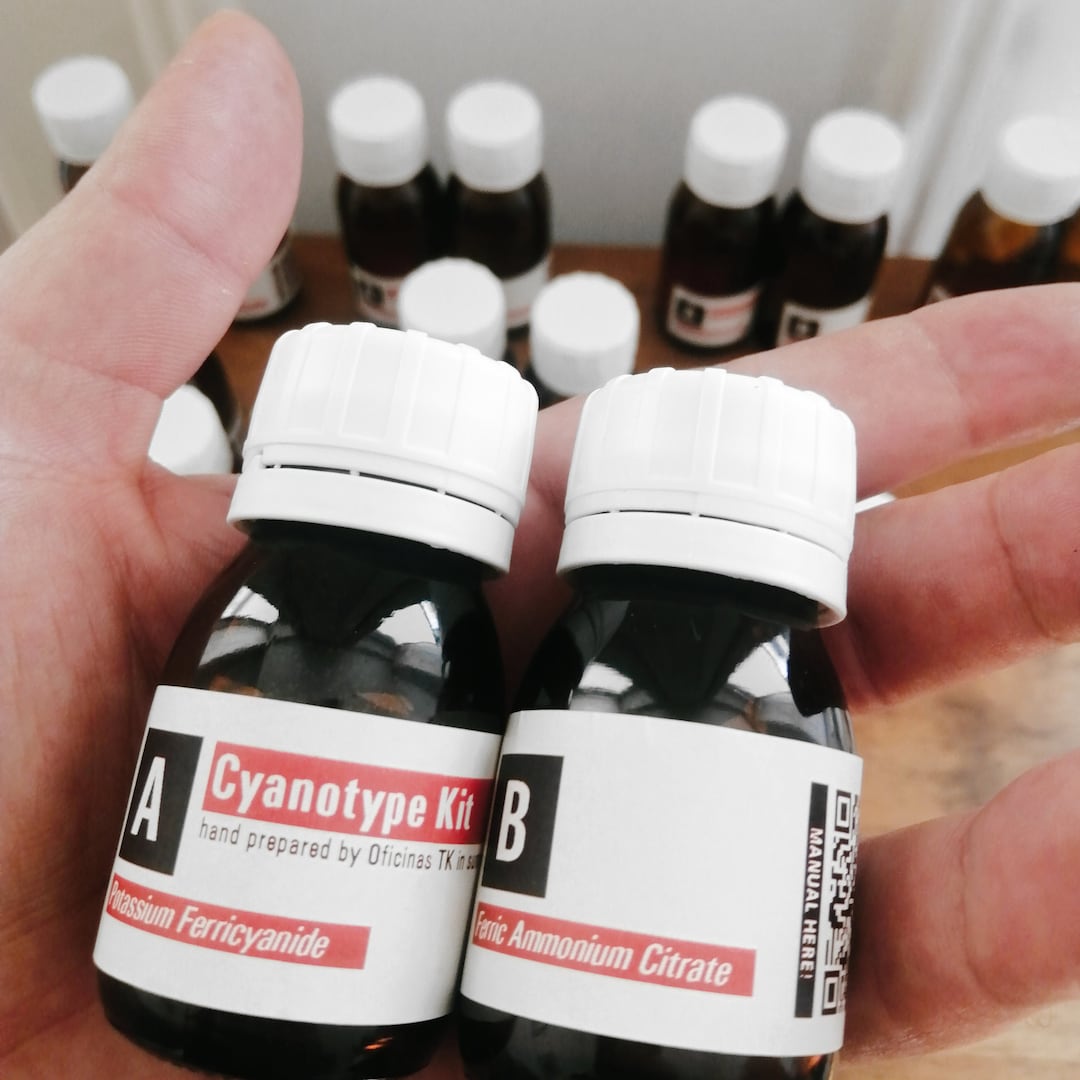 Cyanotype Kit Powder Form Amber Glass Bottles - Etsy