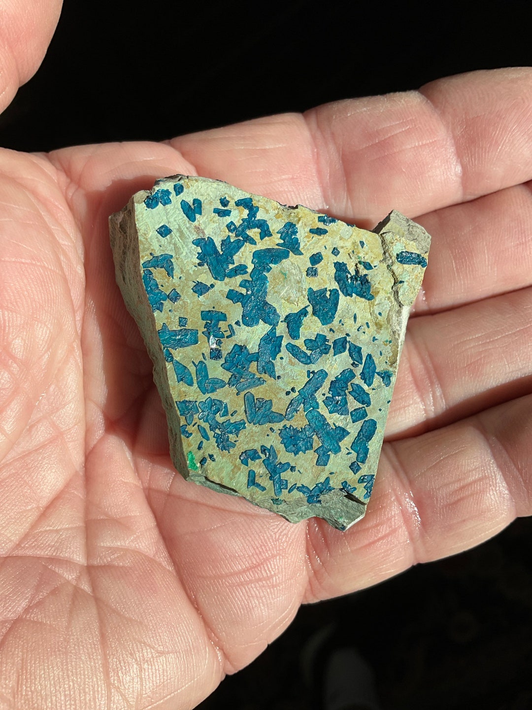 Cornetite Crystals Mineral Specimen From Likasi Shaba Province Zaire ...
