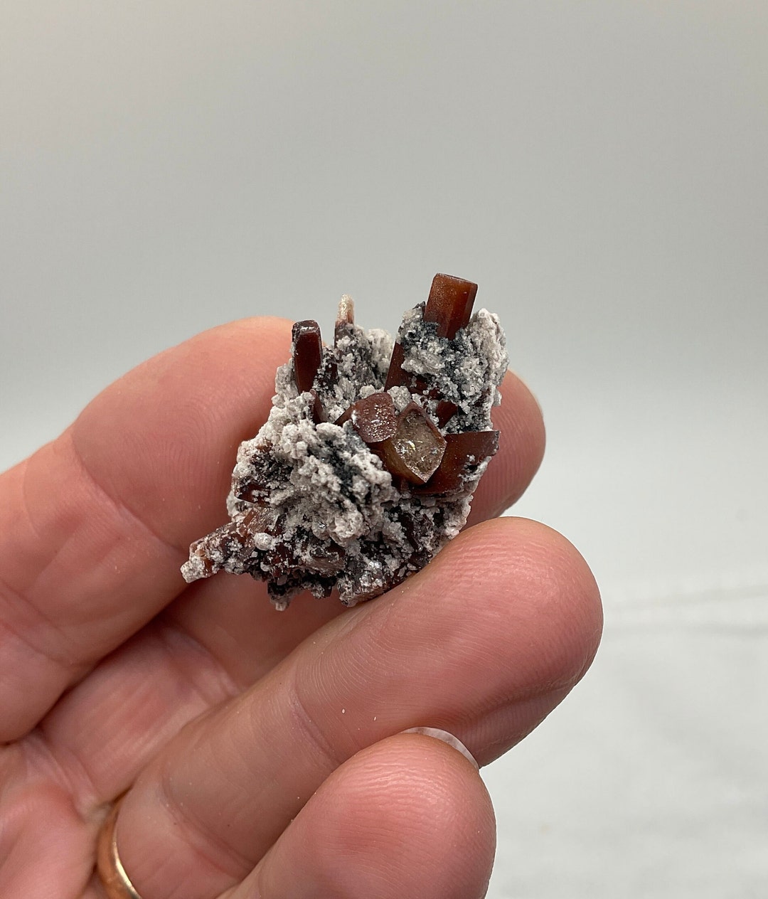 Topaz Crystals in a Tuff Like Matrix Mineral Specimen Estate Collection ...