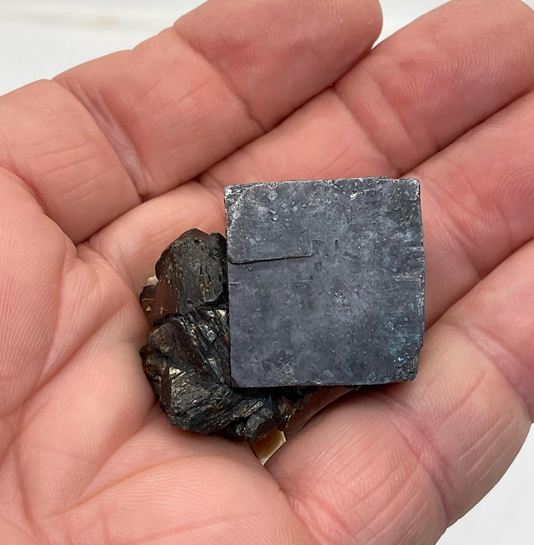 Galena Cube Crystal With Sphalerite Mineral Specimen Tri State District ...