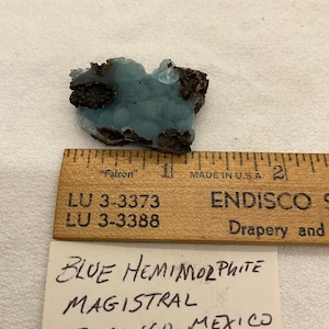 Hemimorphite Blue Botryoidal Crystals Mineral Specimen Magistral ...