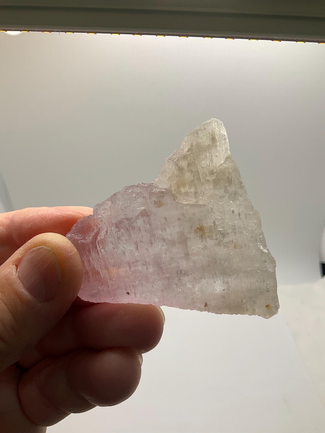 Kunzite Bi Color Green Pink Crystal Mineral Specimen Pakistan - Etsy