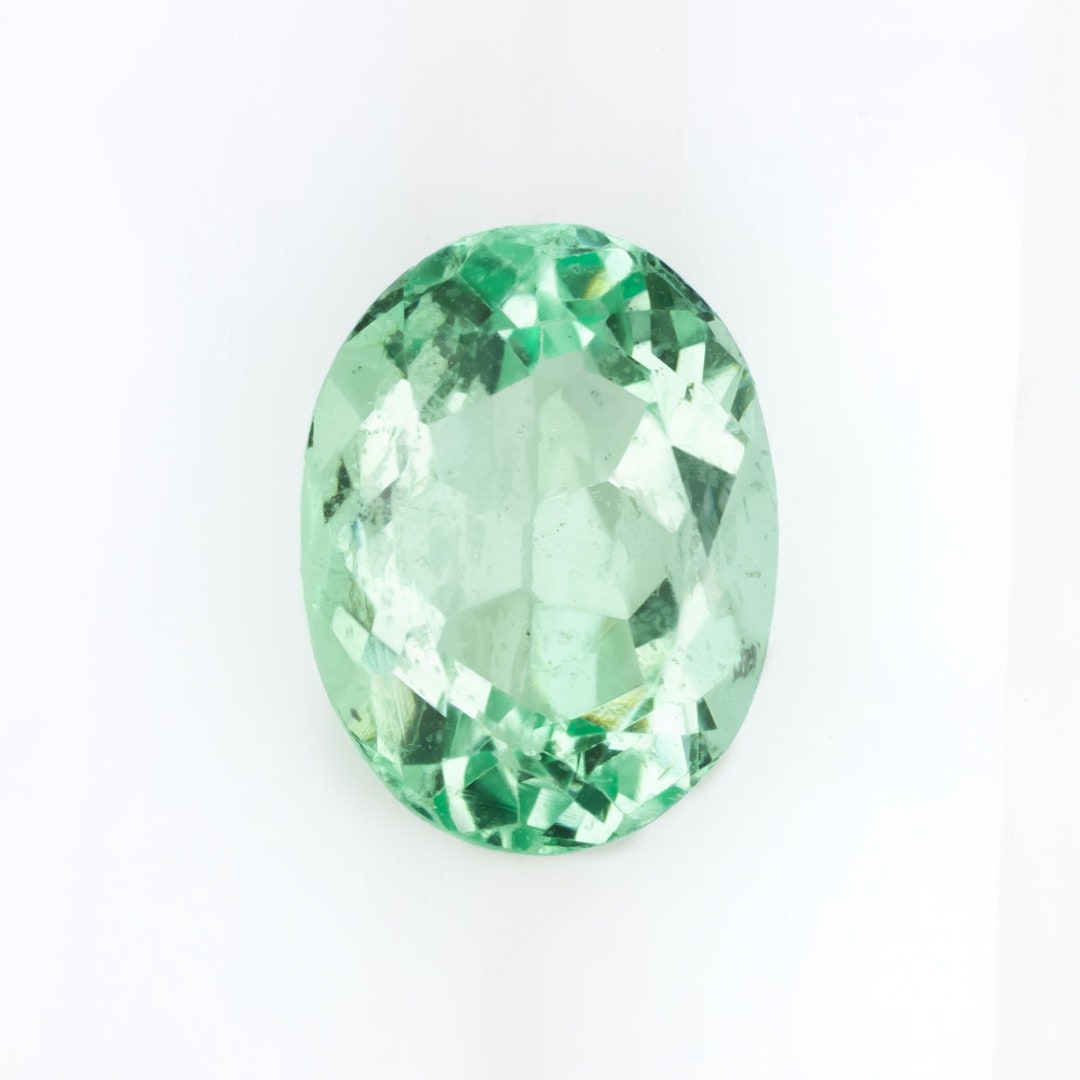 2.25ct Emerald Loose Stone Oval Shape Cut Natural Loose Gemstone Pastel ...