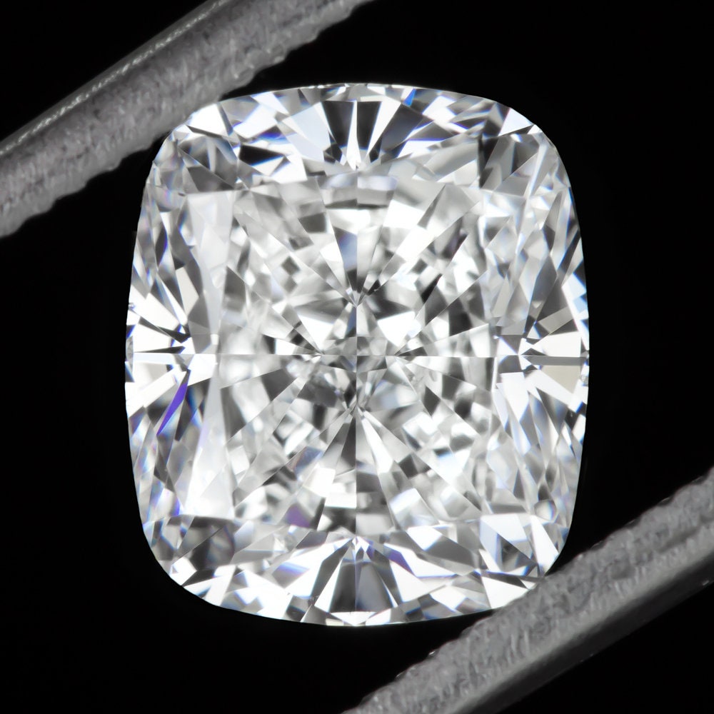 2ct Lab Created Diamond F Vs2 Igi Certified Elongated Cushion Shape Cut ...