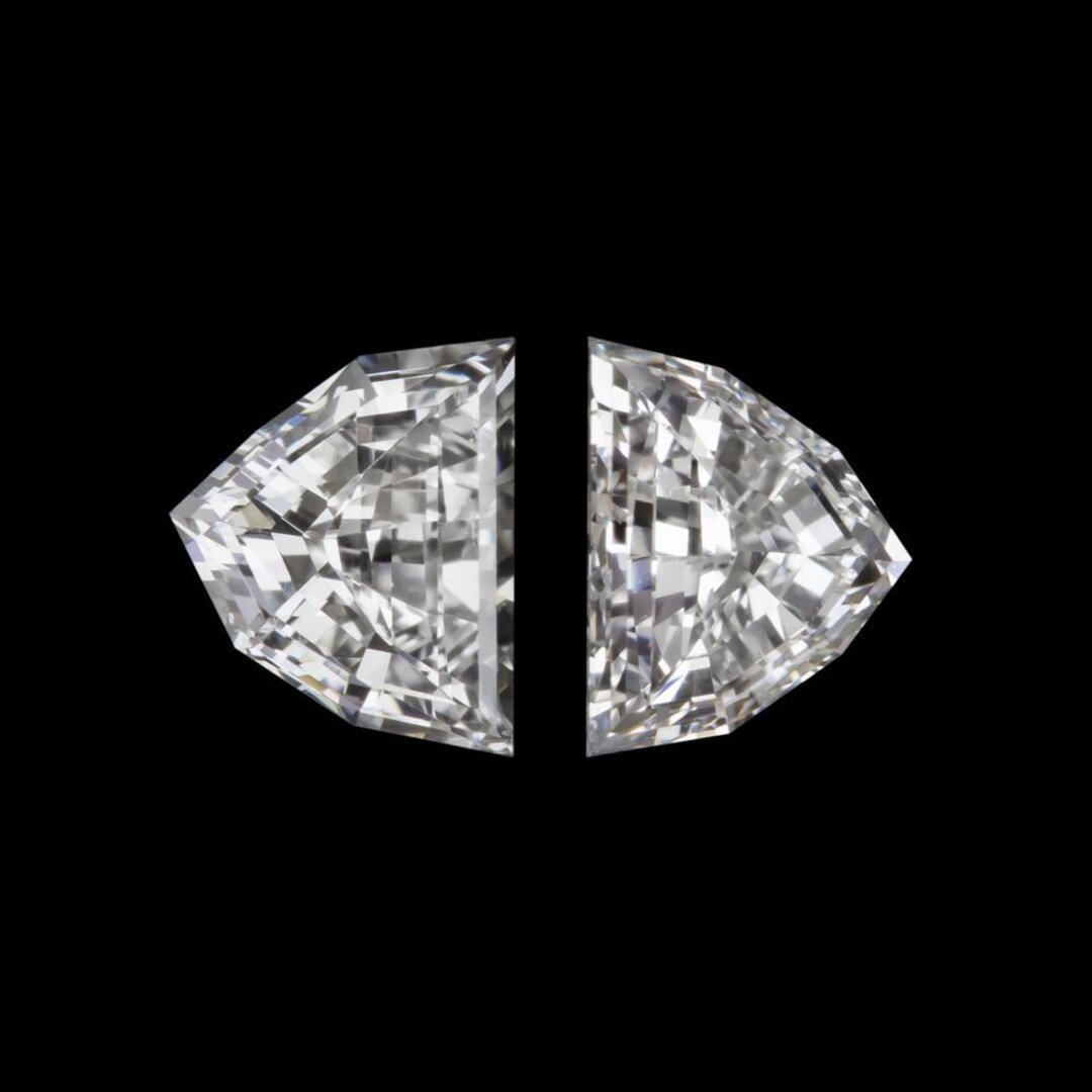 Natural Diamond Cadillac Cut Matching Pair 0.34C Loose Accent Stones F ...