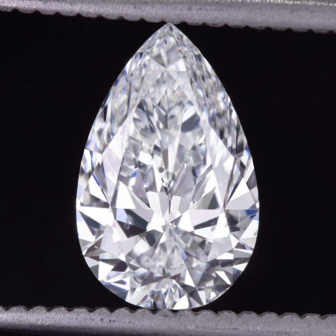 2 Carat Pear Shape Diamond Gia Certified E Si2 Teardrop Cut Loose ...