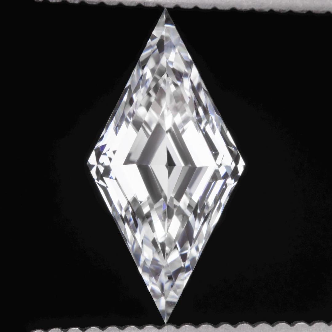 2ct Lozenge Shape Lab Created Diamond Igi Certified E Vs1 Geometric ...