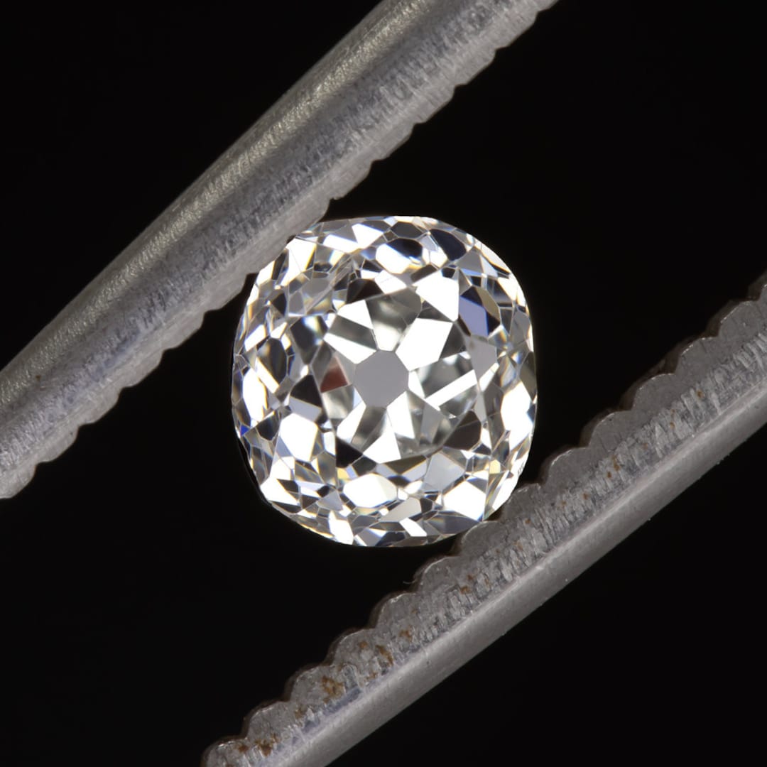 0.43ct Old Mine Cut Diamond I Vs2 Loose Antique Cushion - Etsy