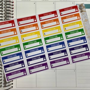 Student Loan Bill Due Planner Stickers Erin Condren Happy Planner ...