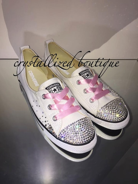 Items similar to Swarovski Embellished Converse Shoes on Etsy