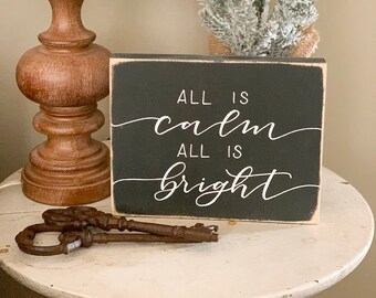 All is Calm Sign - Etsy