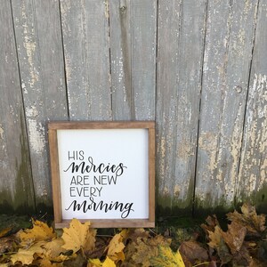 His Mercies Are New Every Morning Sign - Etsy