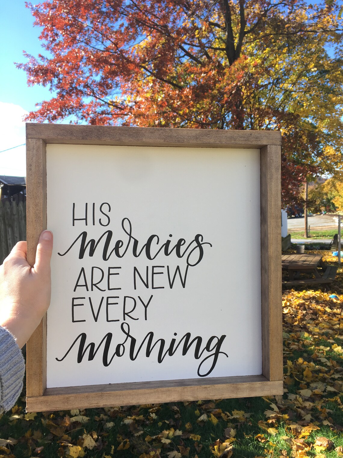 His Mercies Are New Every Morning Sign | Etsy