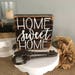 Home Sweet Home Block Sign - Etsy
