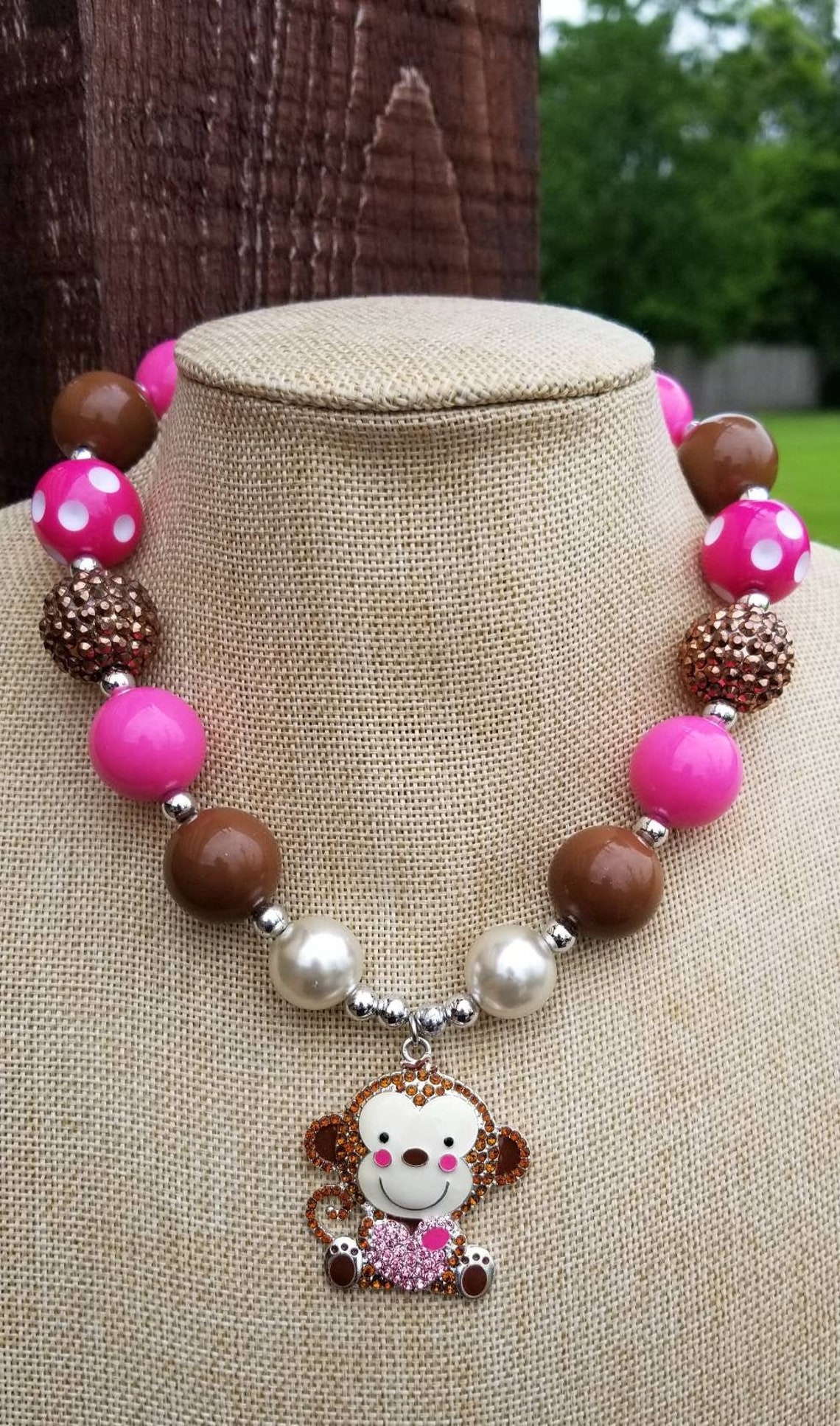 Cute Monkey Necklace - Etsy