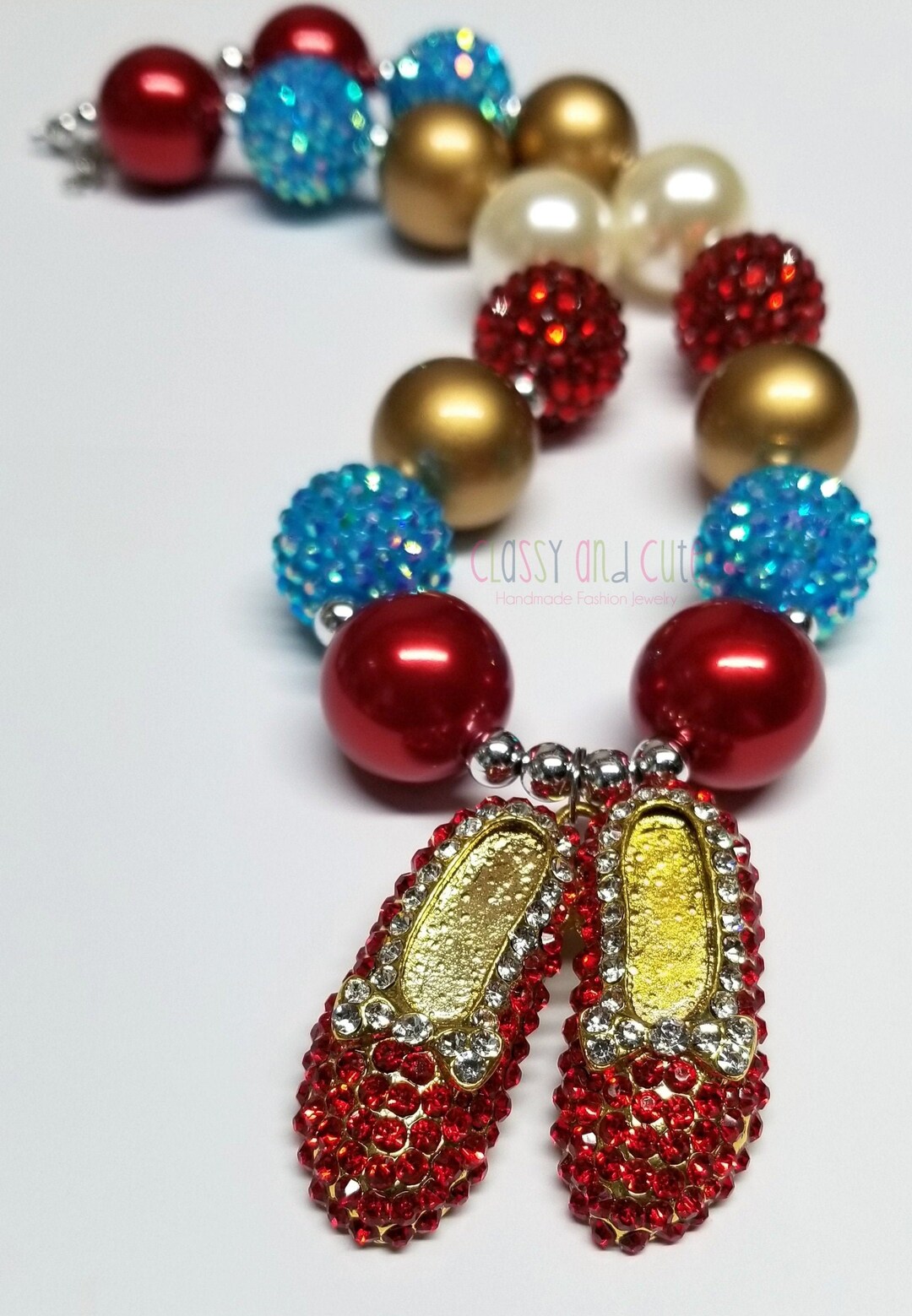 Ruby Slippers Necklace - Etsy
