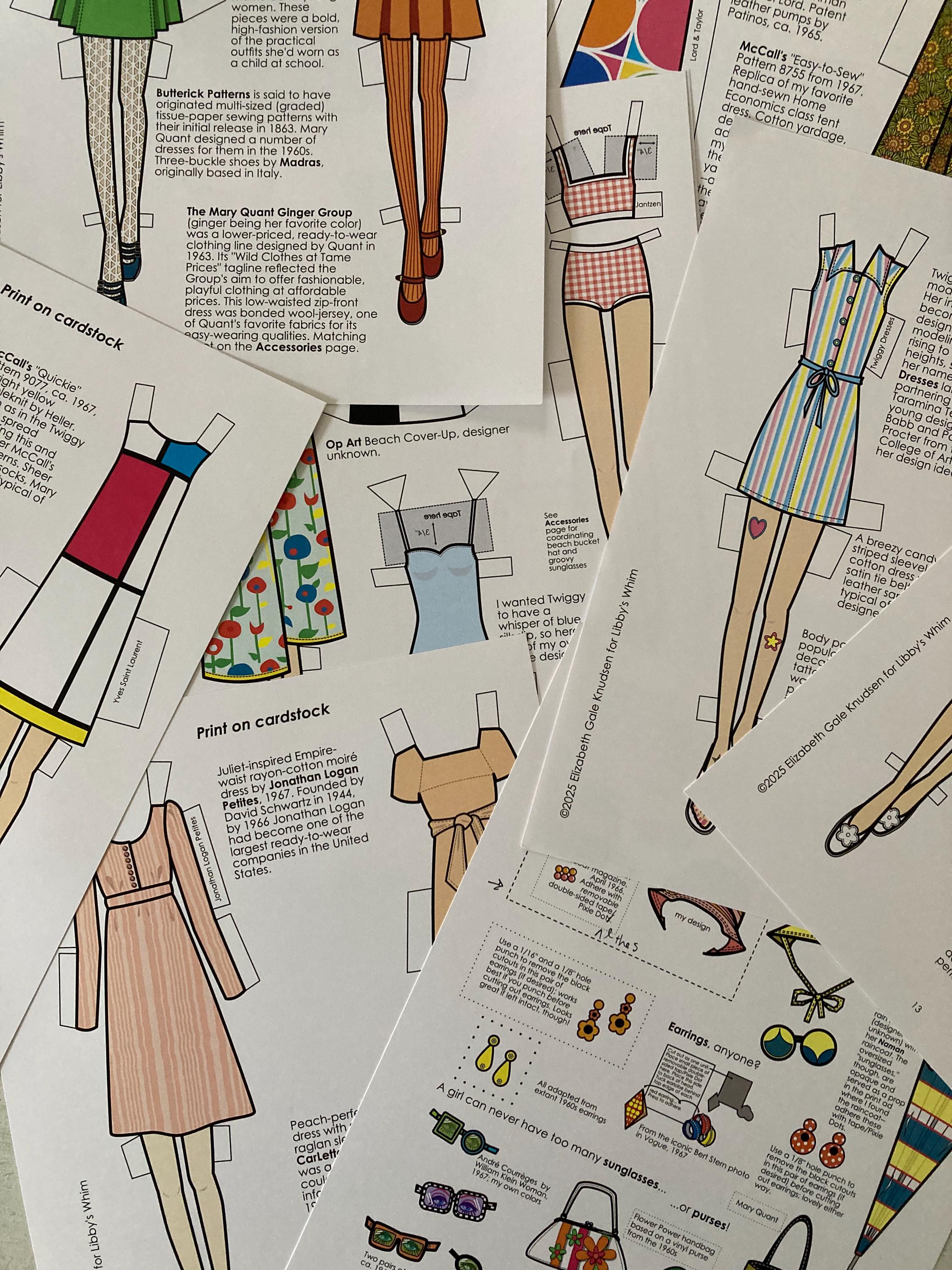 Twiggy INKJET Fashion Model Paper Doll INKJET PRINTER - Etsy