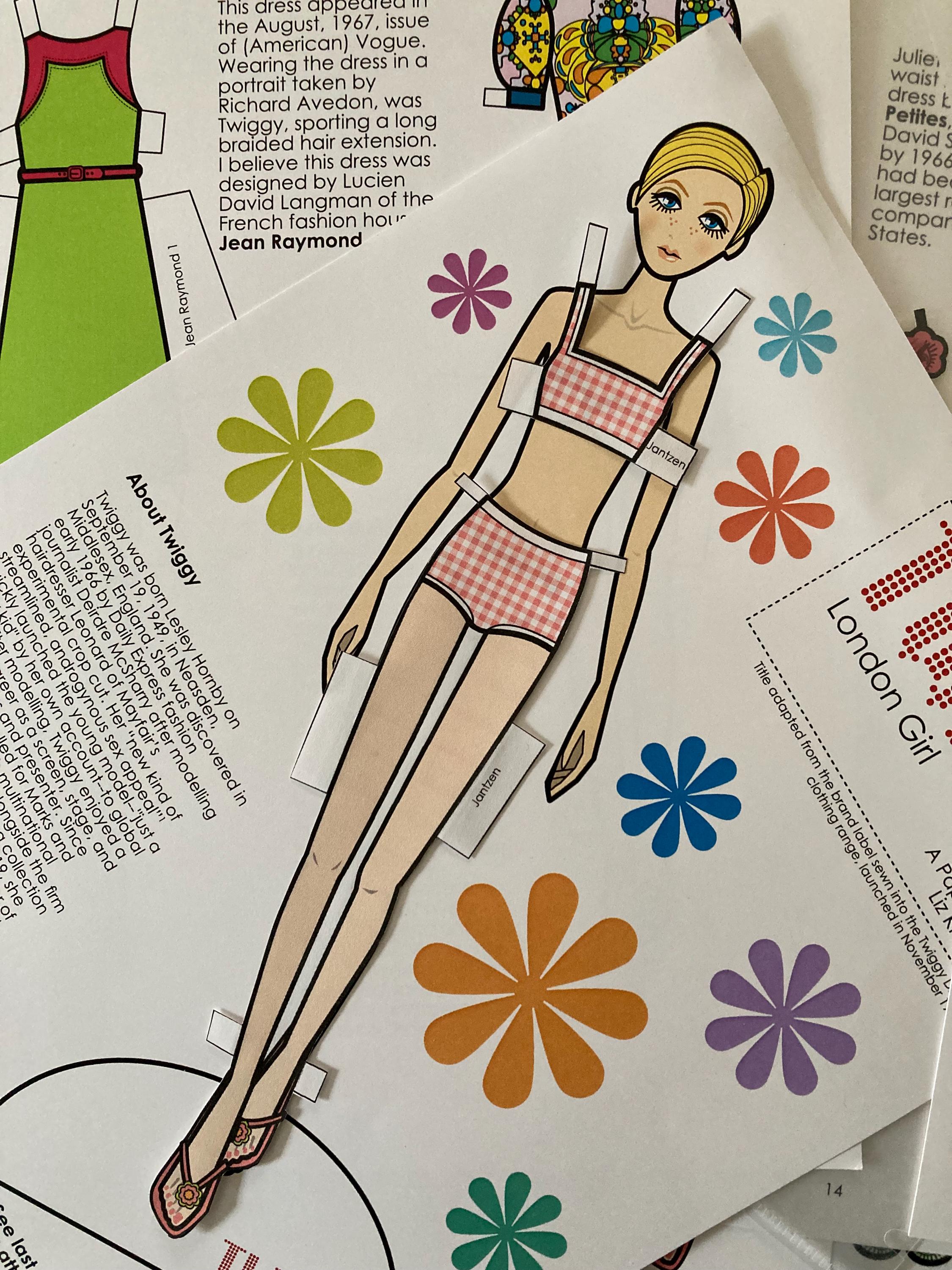 Twiggy LASER Fashion Model Paper Doll LASER PRINTER - Etsy