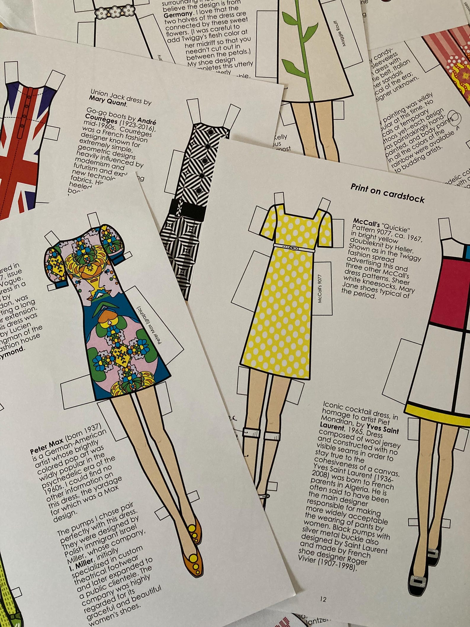 Twiggy INKJET Fashion Model Paper Doll INKJET PRINTER - Etsy