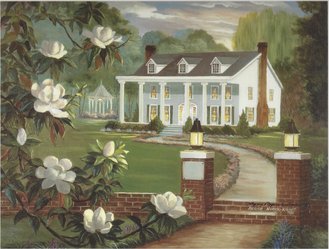 Southern Plantation Framed Print - Sign, Gazebo, Victorian, Magnolia ...