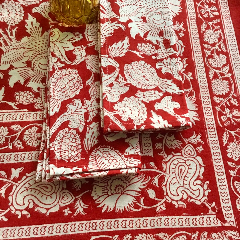 Block Print Tablecloth - Etsy
