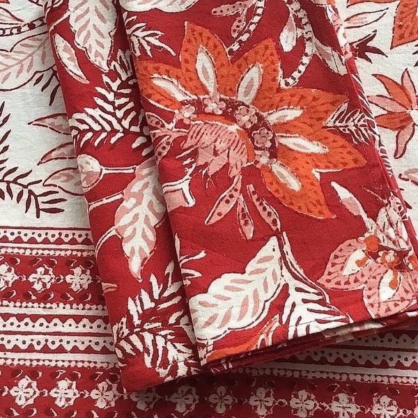 Block Print Tablecloth - Etsy