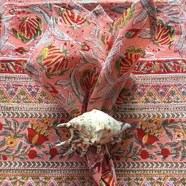 Block Print Tablecloth - Etsy